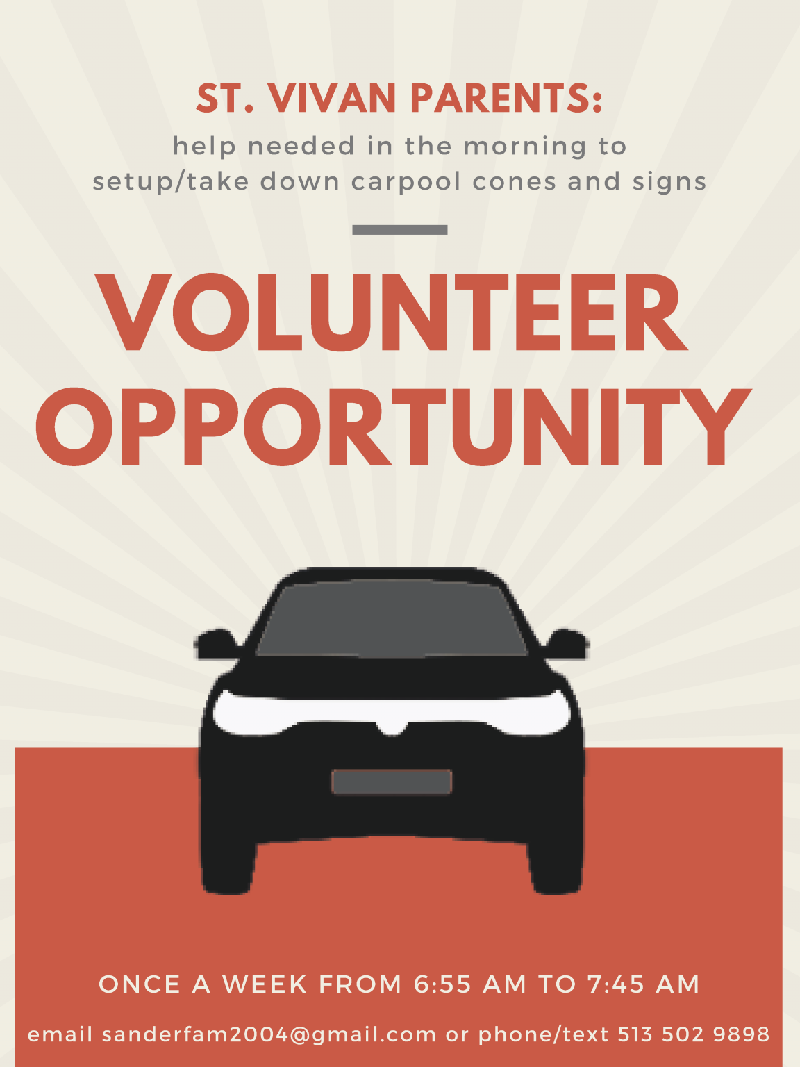 Volunteer Opportunities – St. Vivian Catholic School